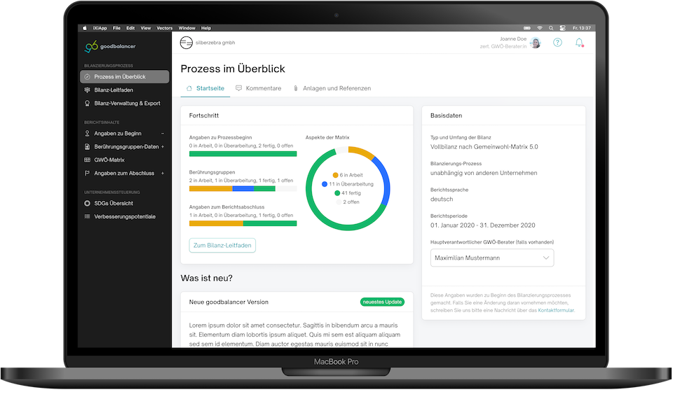 Werden Sie mit goodbalancer nachhaltig erfolgreicher